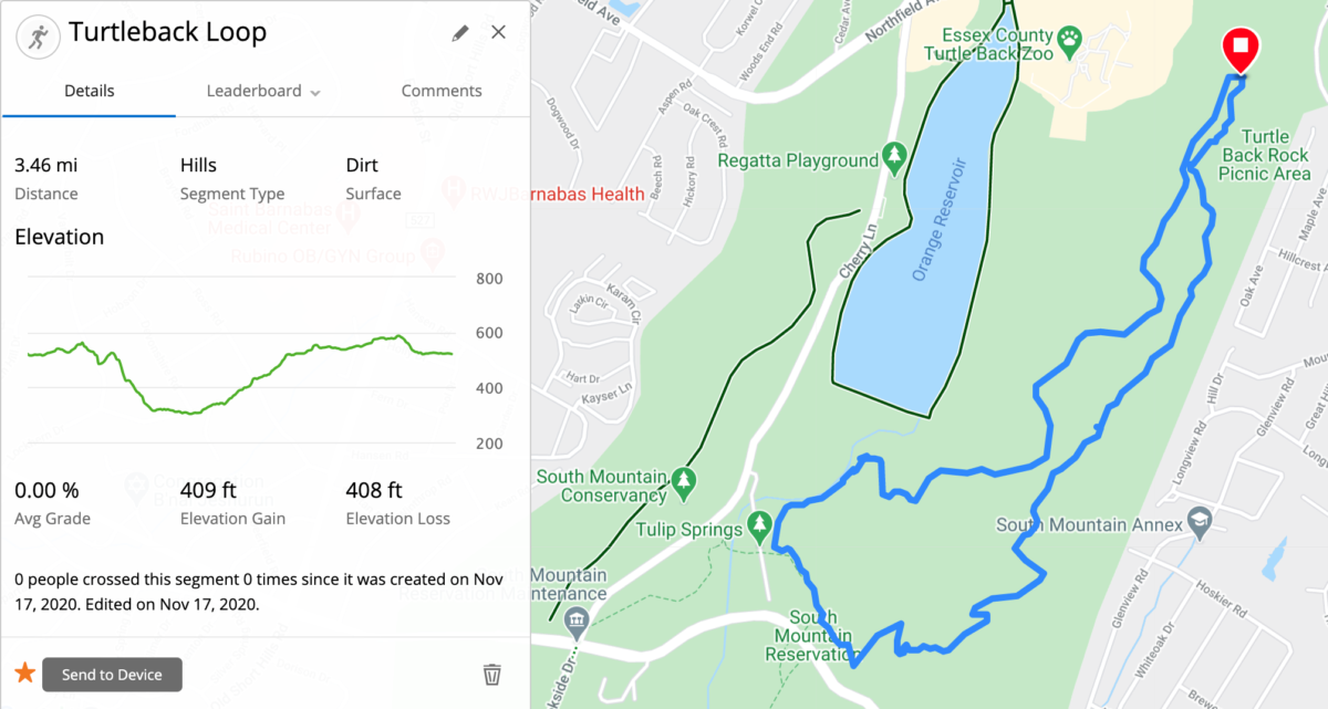 Turtleback Loop Trail at South Mountain Reservation - Running with Rock